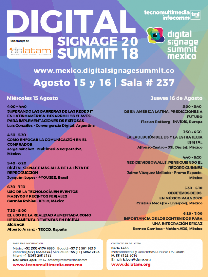 Aracast | TECCO presente en Digital Signage Summit México 2018